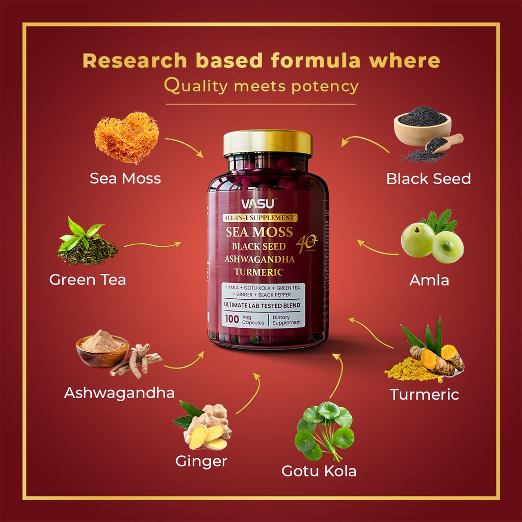 VASU All-In-One Sea Moss Supplement – Vasu Ayurveda Shilajit